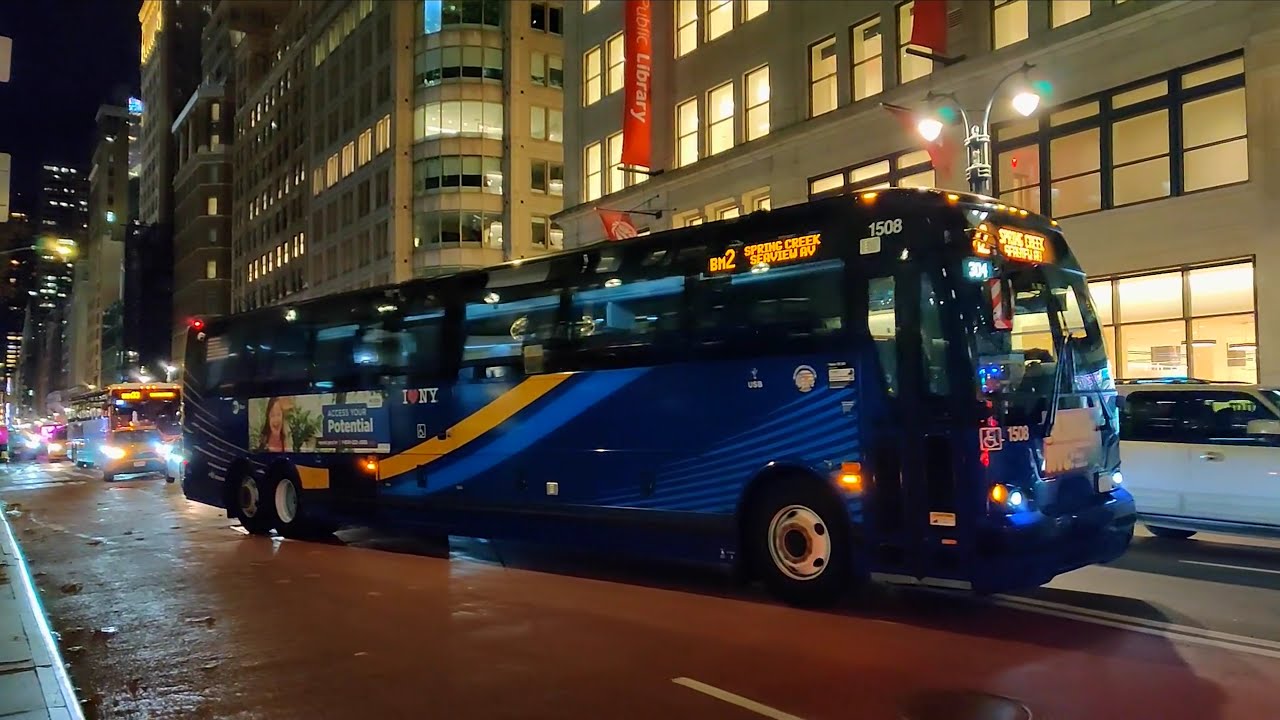 Mta Bus Midtown Bm2 Bus To Spring Creek Stops At 5th Avenue 40th