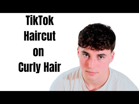 Tiktok Haircut On Curly Hair Thesalonguy Youtube