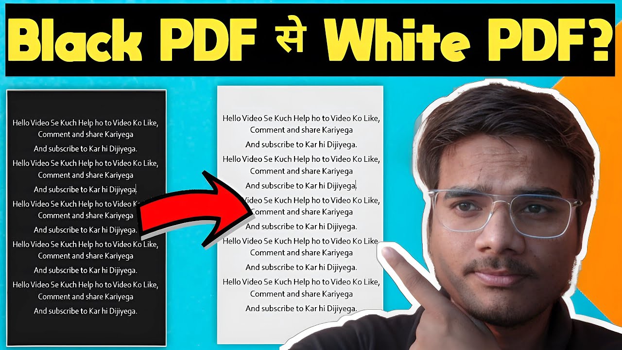 рџљёвљ пёџ Black Pdf To White Pdf Convert Pdf Background Change а аґ а ёаґ а а аґ а аґ