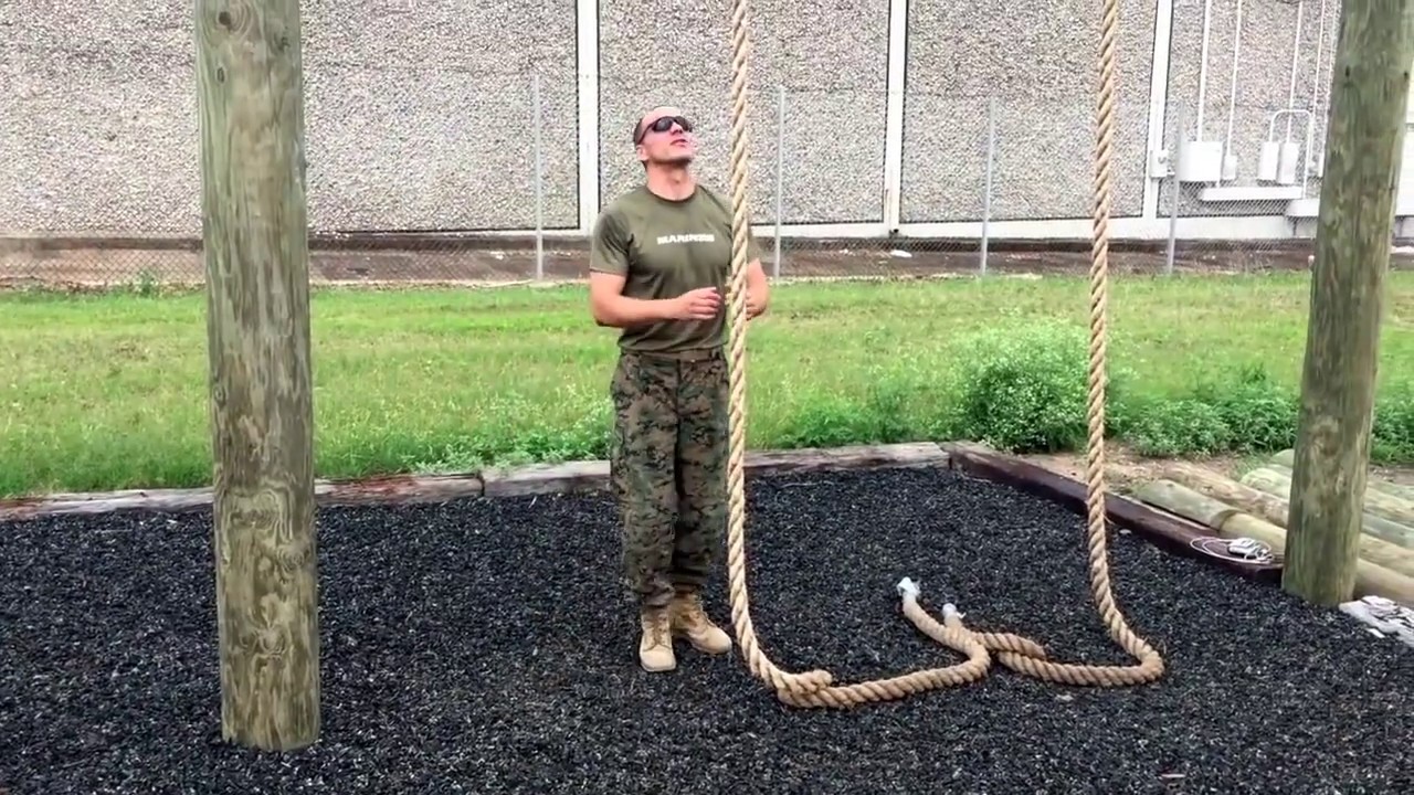 Rope Climb Techniques S Method Wrap Around Method Us Marine And