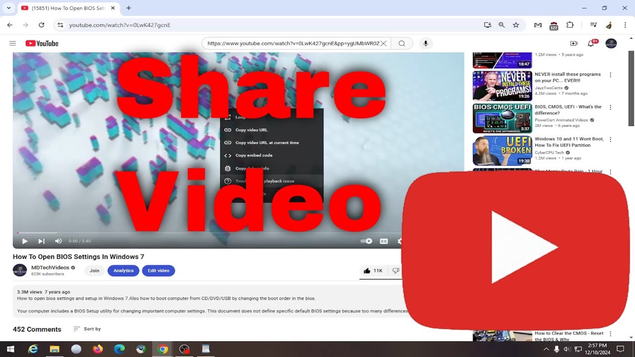 How To Share Youtube Video Guide Youtube