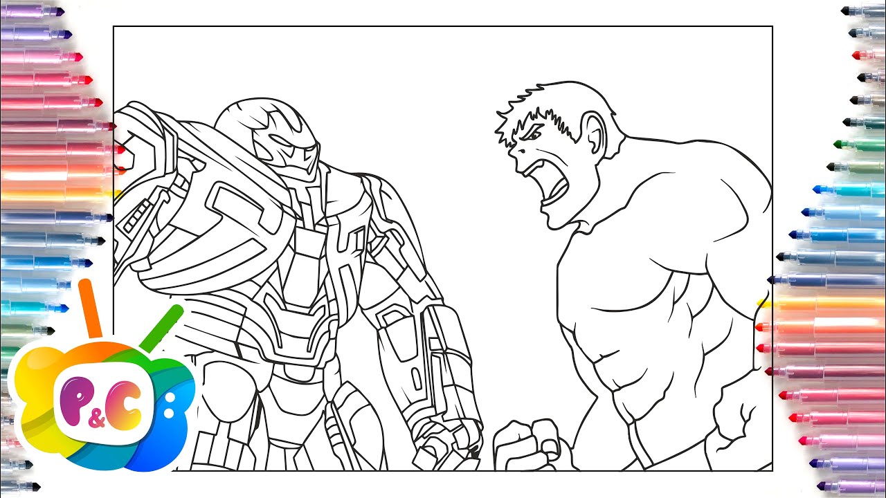 Hulk Coloring Page Hulk Vs Hulkbuster Cajama You Did Me Wrong Ncs