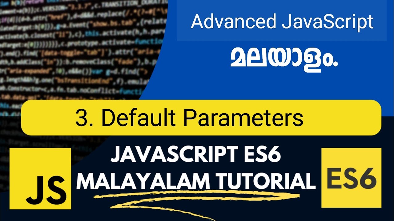Default Parameters Javascript Es6 Advanced Javascript Malayalam
