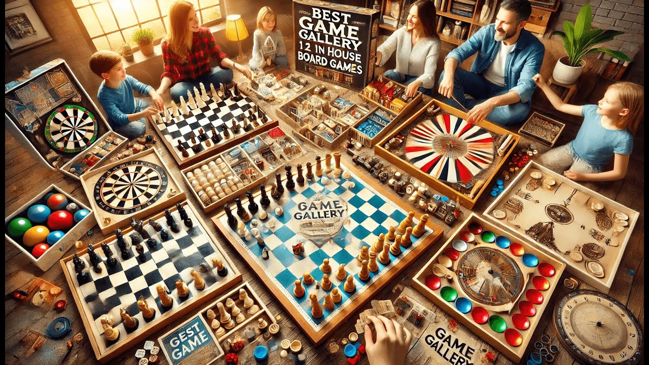 рџћі Game Gallery 12 In 1 Game House Board Game Best Game Gallery 12 In