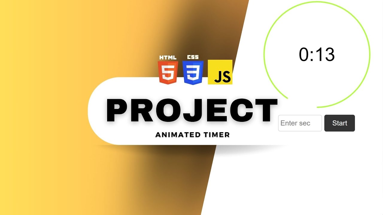 Amazing Animated Countdown Timer With Html Css And Javascript Youtube