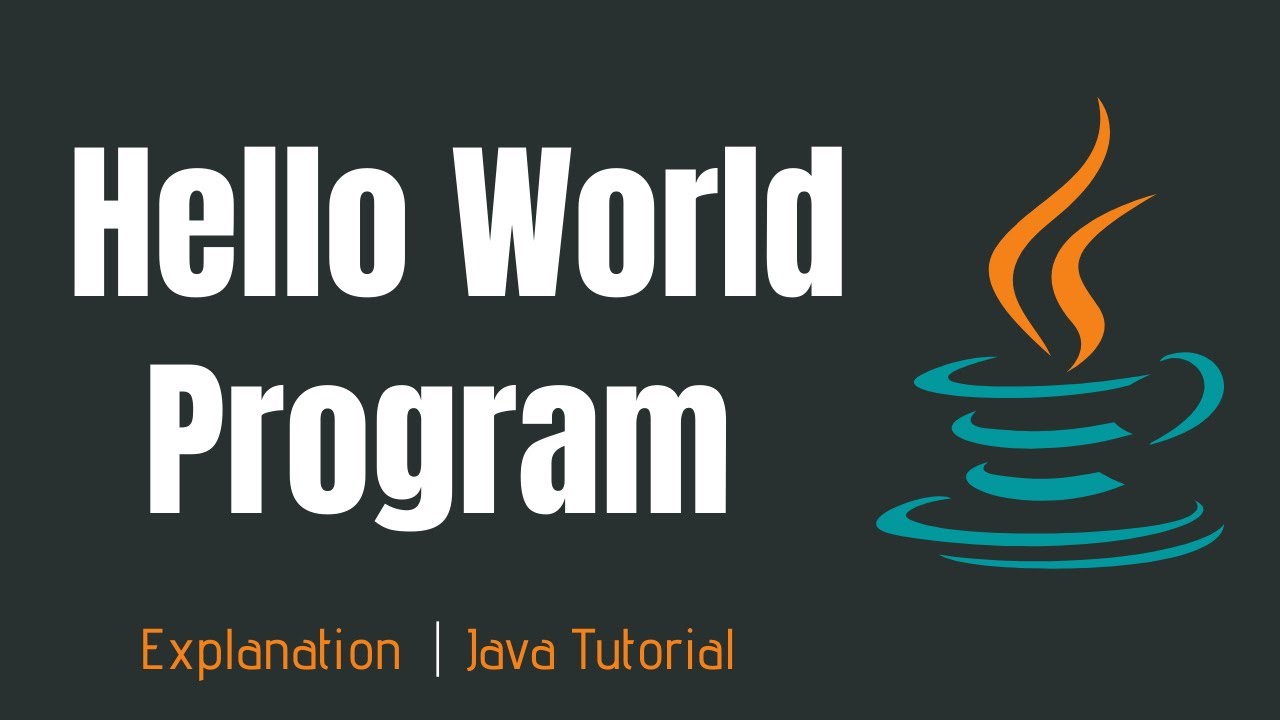 Hello World Program Java Tutorial Understanding The Basic Structure