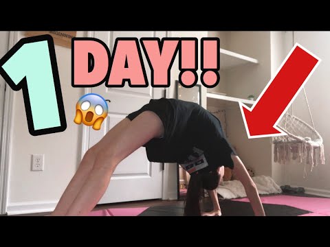 How To Get A Backbend In One Day Youtube