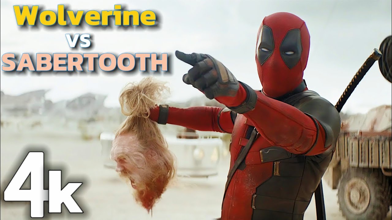 Deadpool And Wolverine Wolverine Vs Sabretooth Full Fight Funny