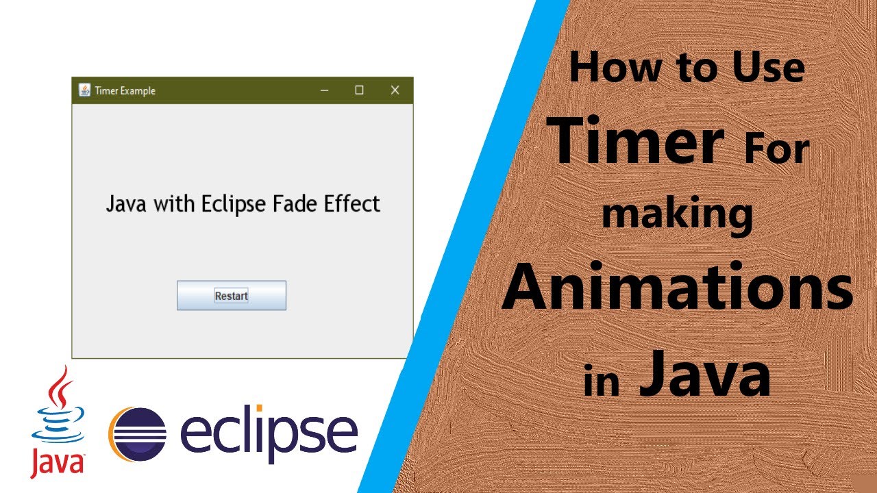 How To Use Timer For Making Animations In Java Fade Effect Youtube
