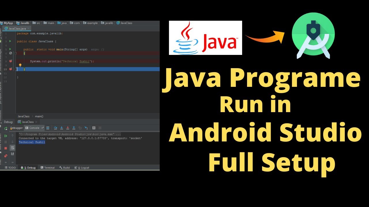 How To Java Programme Run In Android Studio With Simple Method For