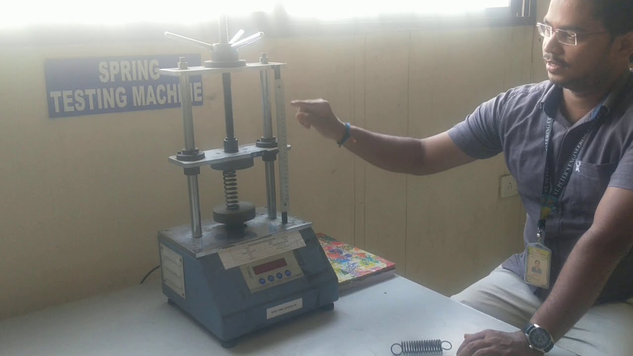 Mos Lab Spring Testing Machine Youtube