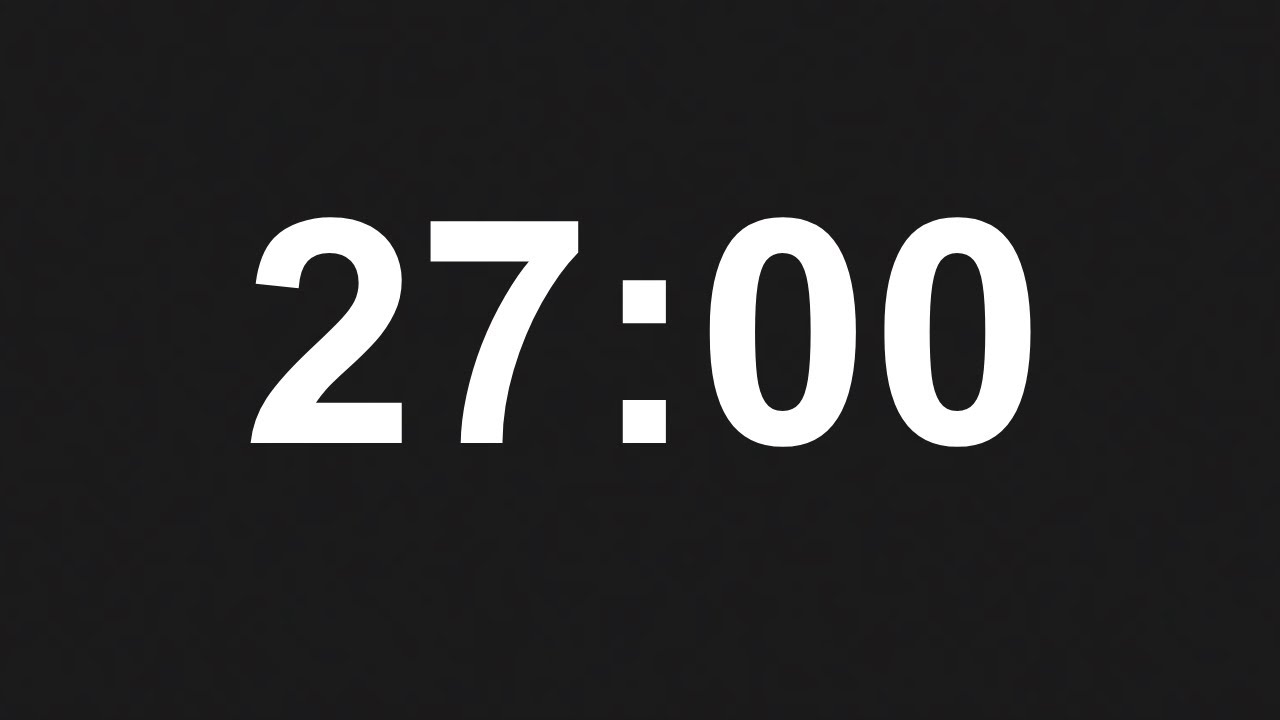 27 Minute Timer Youtube