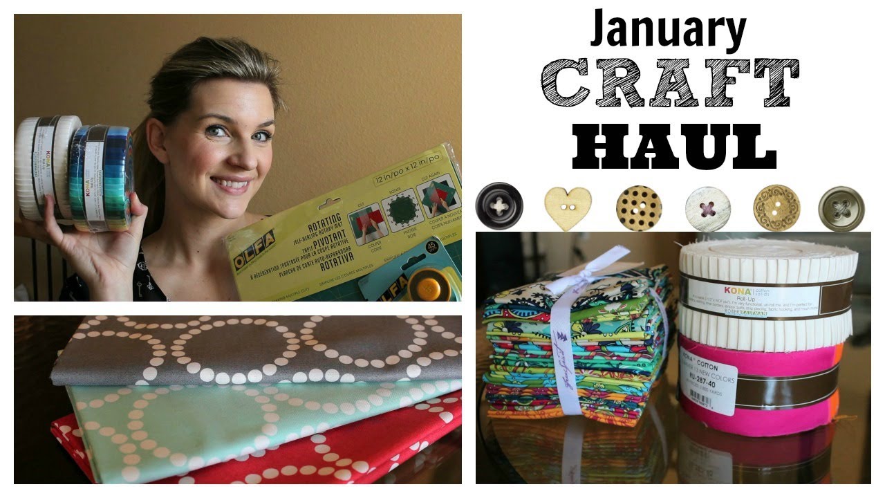 January Craft Haul Youtube