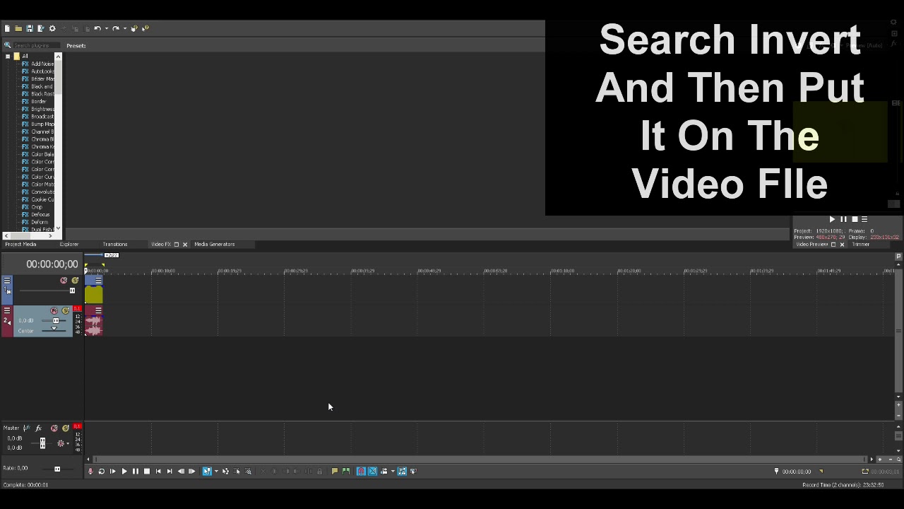 How To Invert A Video Youtube