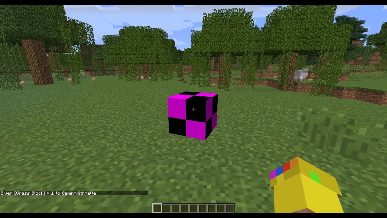 How To Get The Missing Texture Block Minecraft Youtube