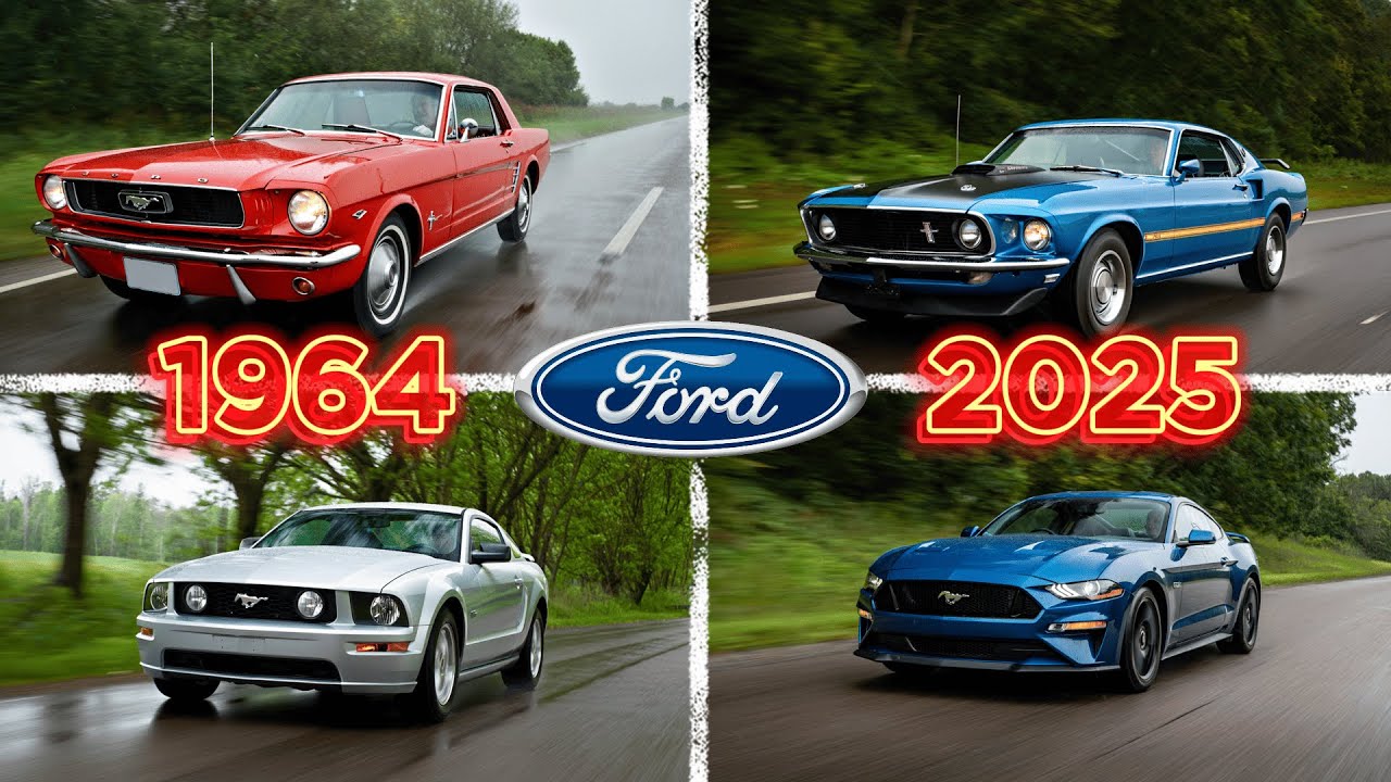 Ford Mustang Evolution 1964 2024 Every Generation Morphing In Hd