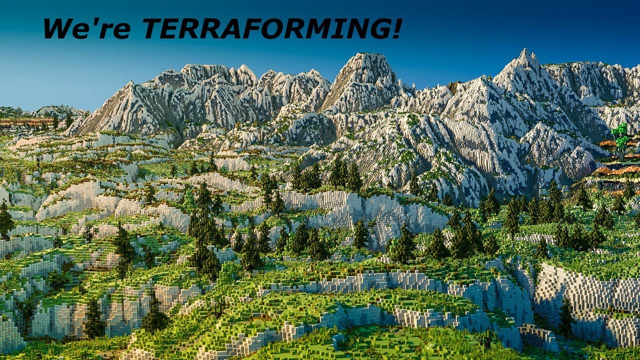 Terraforming Our Mountain Minecraft Youtube