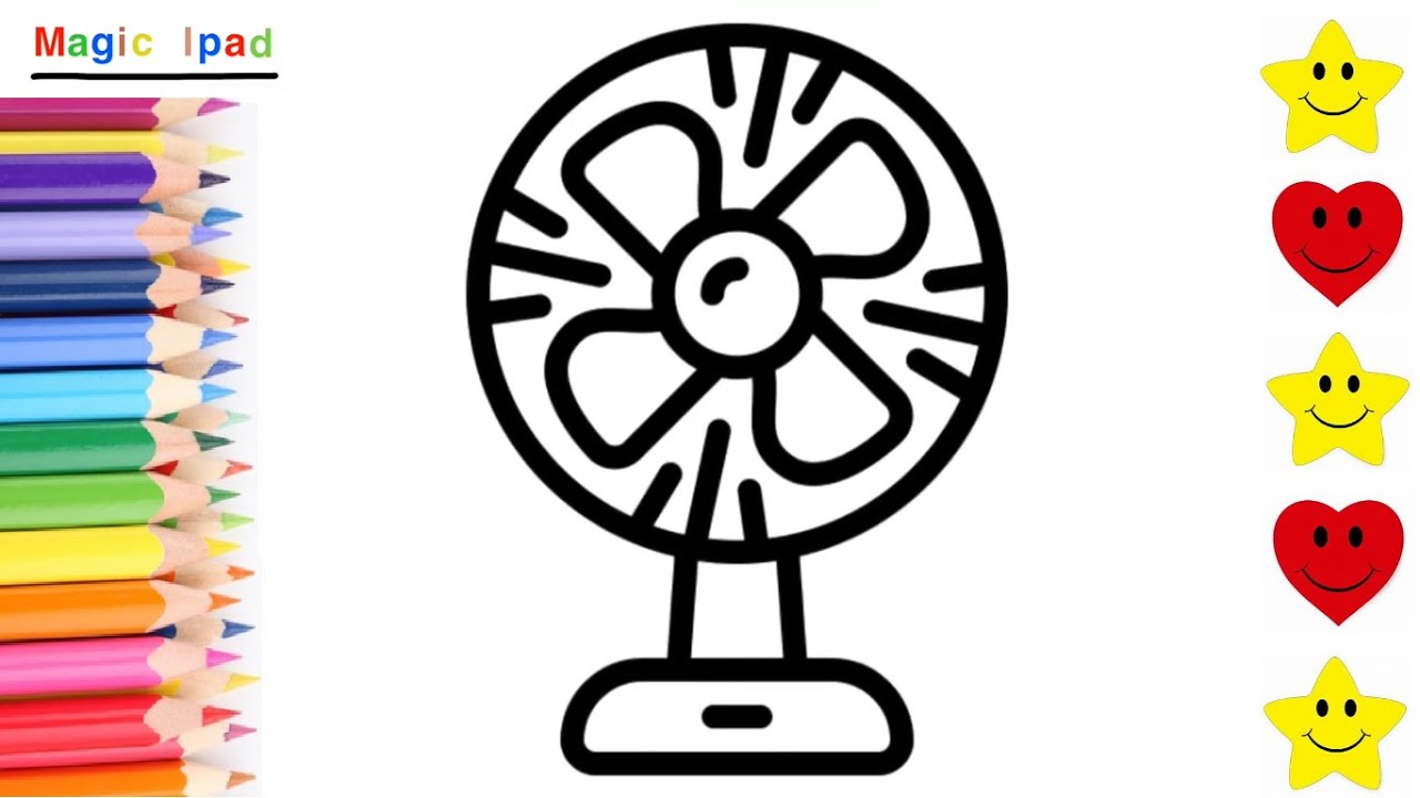 Como Dibujar Un Ventilador Dibujos Para Niг Os рџ в ђ How To Draw A Fan