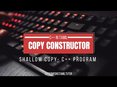 Shallow Copy Constructor Example C Program Types Of Copy
