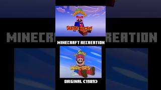 Super Mario Bros Super Show Intro Minecraft Comparison Doovi