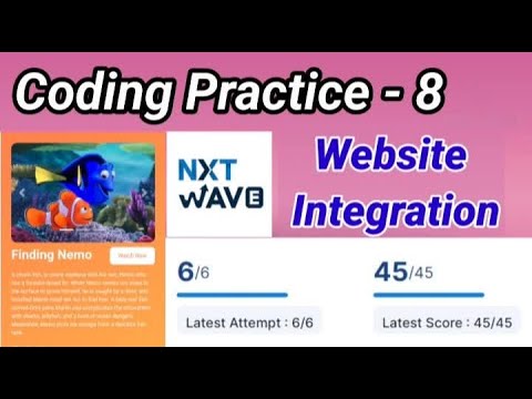 Coding Practice 8 Website Integration Ccbp Nxtwave Youtube