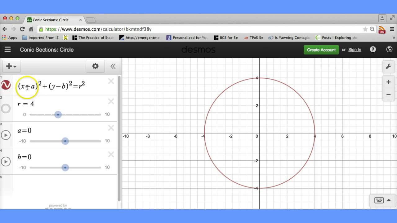 Circle Graph Desmos At Koby Rawling Blog