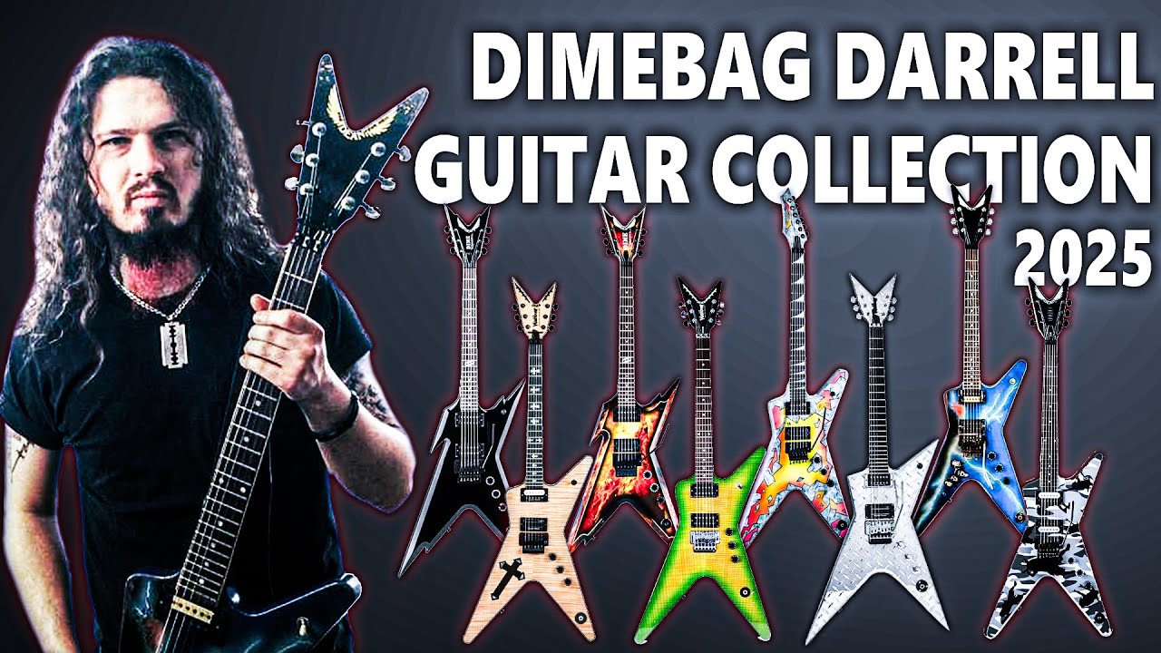 All Dimebag Darrell S Guitars Collection Youtube