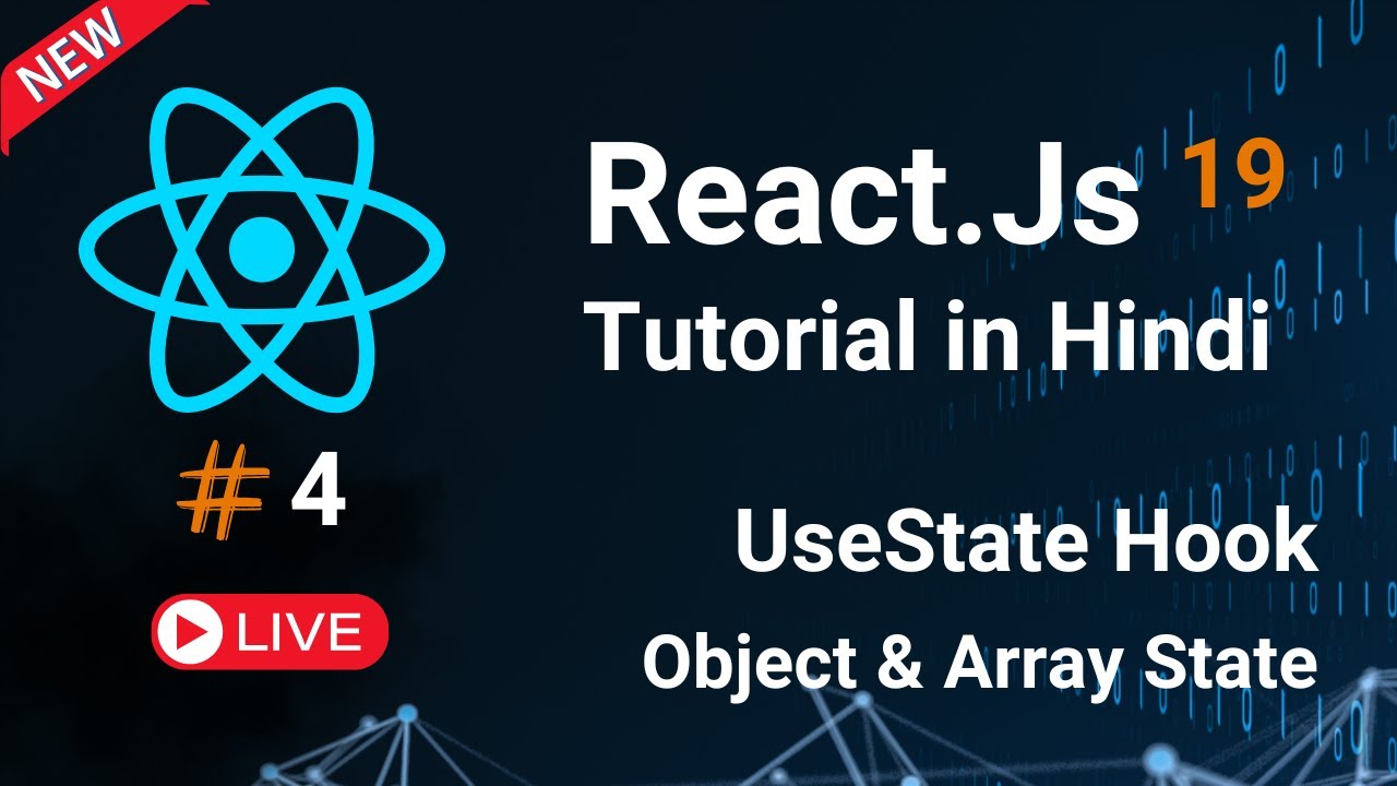 React Js Tutorials In Hindi React Js Full Course 2025 Usestate Hook