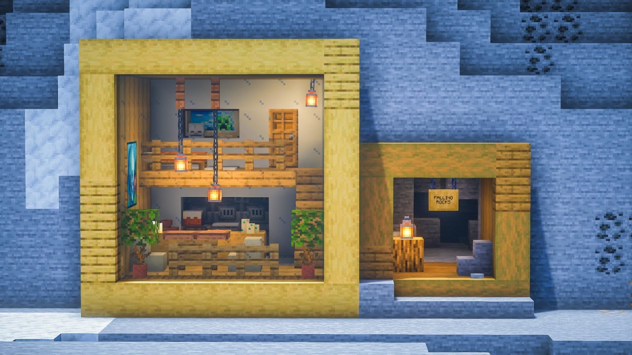 Minecraft Mountain House Tutorial Youtube