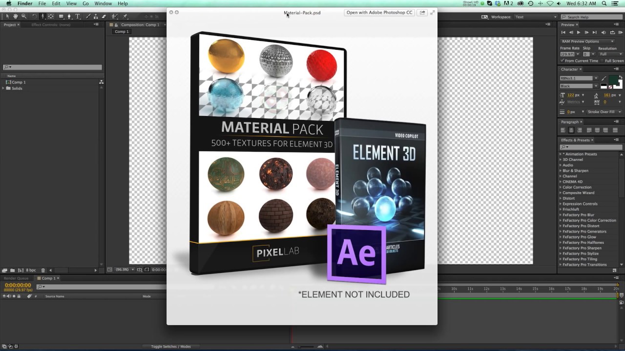 Element 3d Professional 3d App Promo Toolkit For Element 3d After