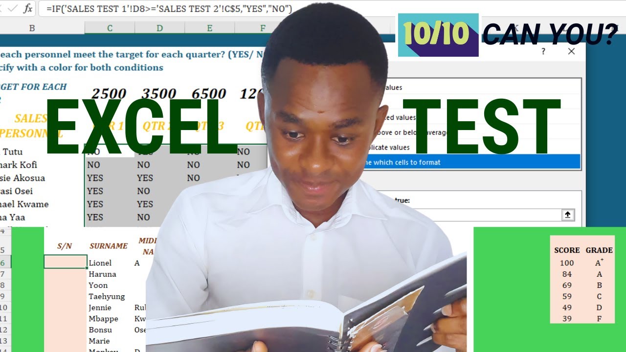 Can You Pass This Excel Interview Test Youtube
