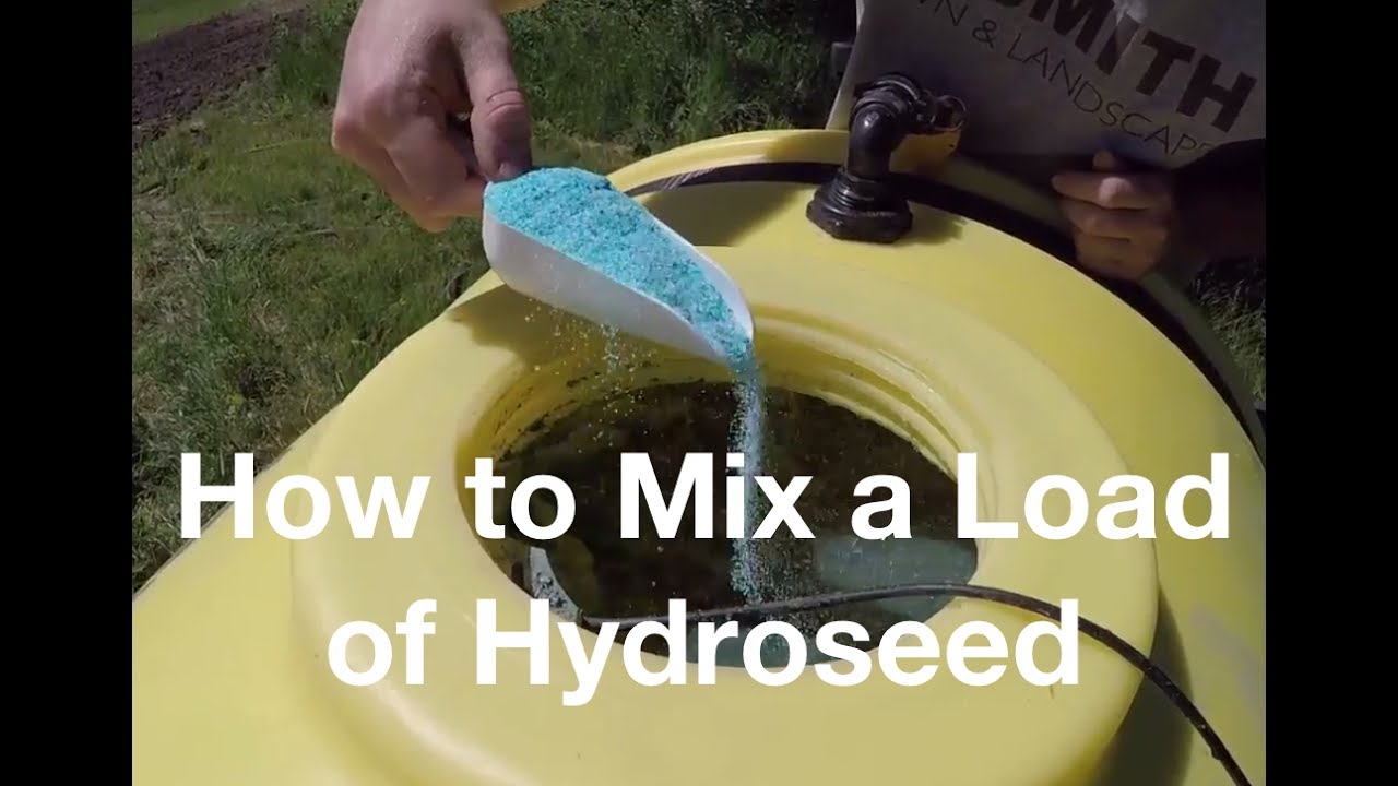 How To Mix A Load Of Hydroseed Youtube