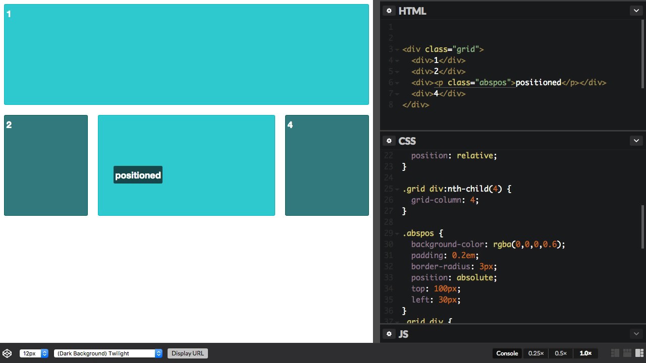 Absolute Positioning And Grid Layout Youtube