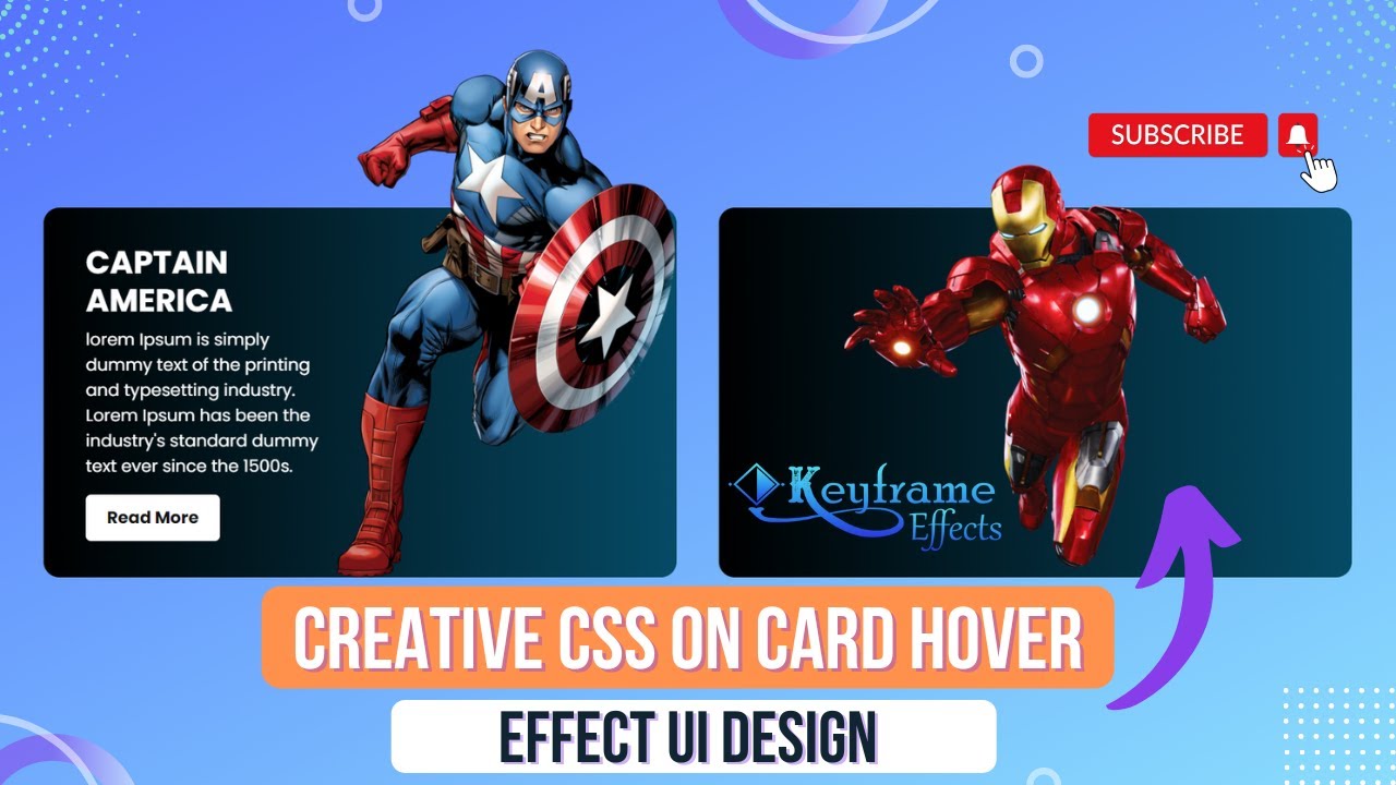 Responsive Card Hover Effects Using Html Css Only Youtube