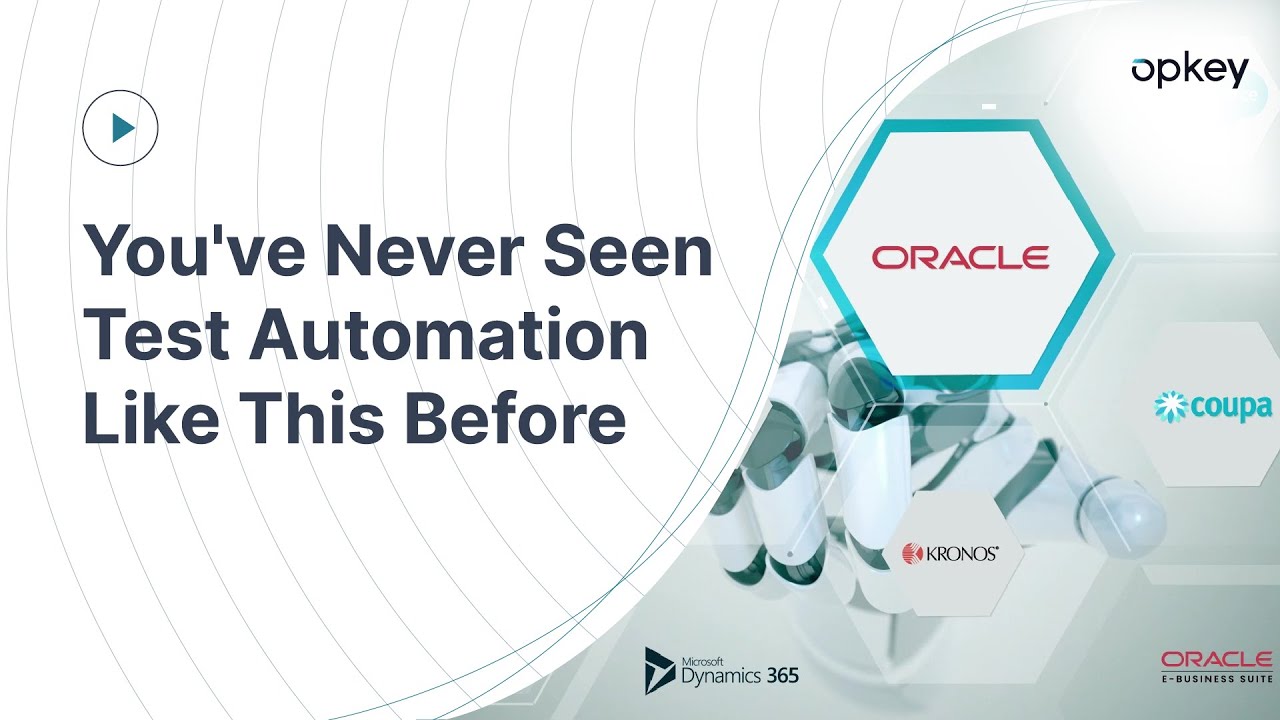 Opkey You Ve Never Seen Test Automation Like This Before Youtube