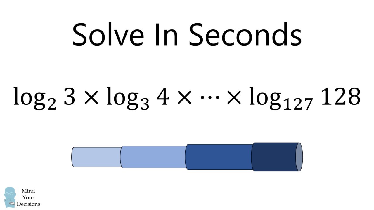 Clever Logarithm Problem Youtube