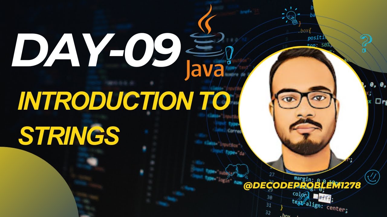 Java Tutorial Introduction To Strings Java Trending Youtube