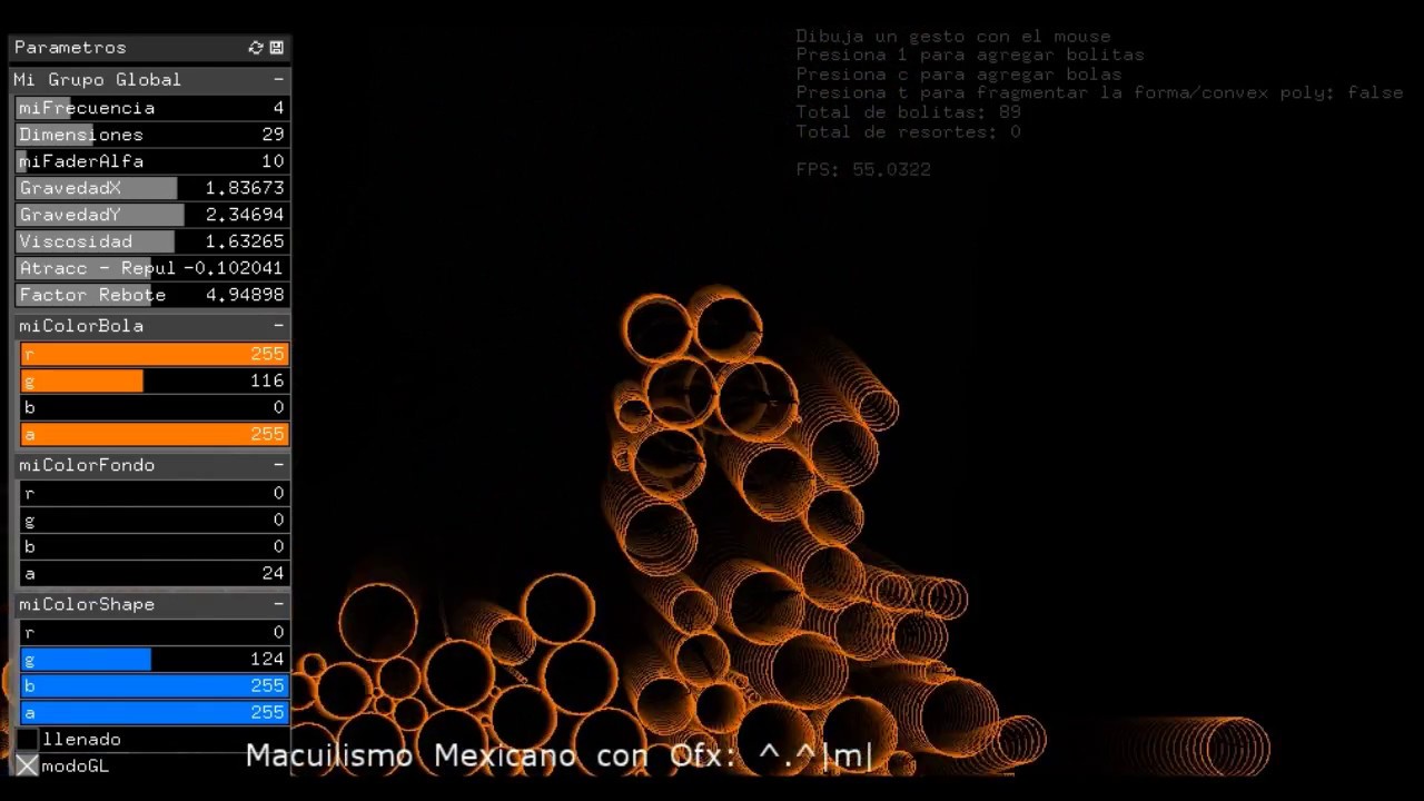 Testing Openframeworks 2 Box2d Youtube