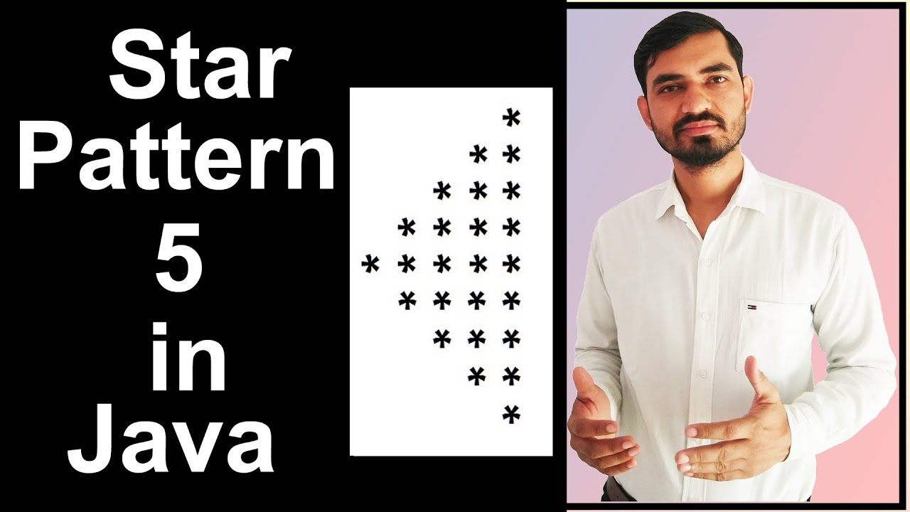 Star Pattern 5 Program Logic In Java By Deepak Youtube