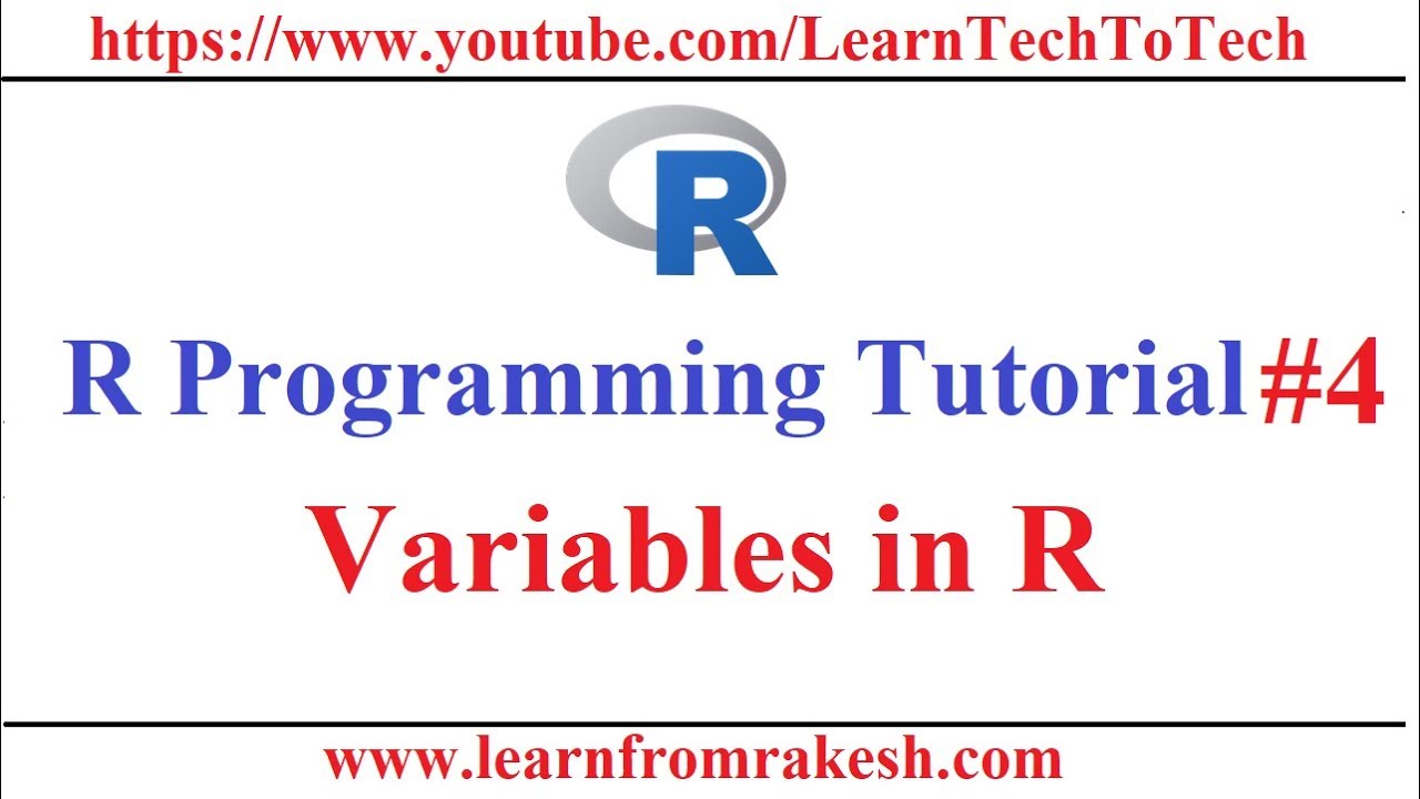 R Programming Tutorial 4 Variables Naming Convention Find