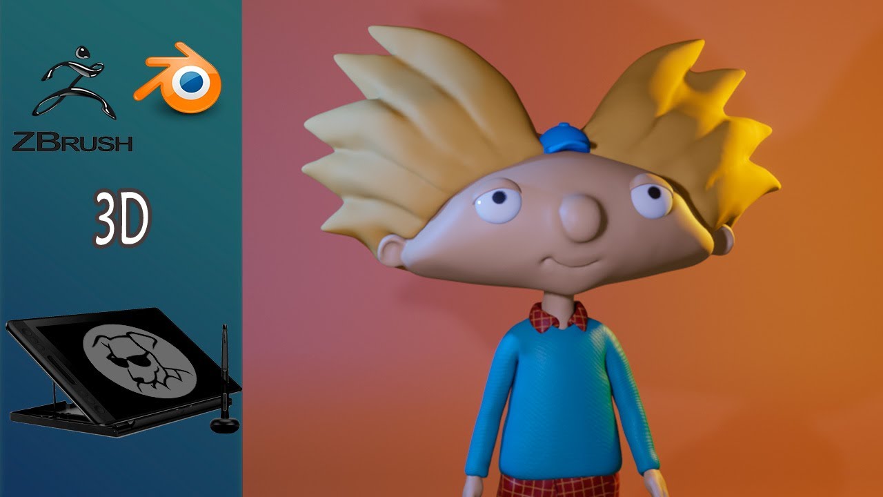 Hey Arnold 3d Model Blender Zbrush Youtube