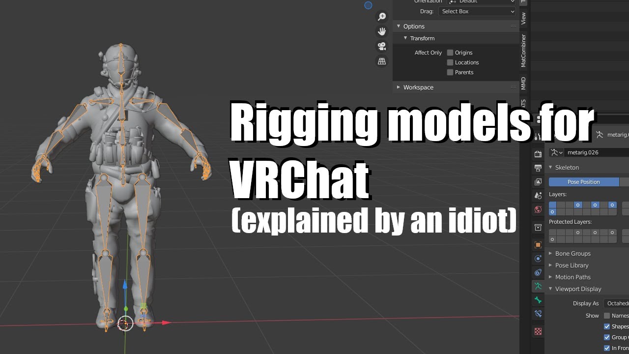 Vrchat Rigging Tutorial Quick And Simple Method Tools In Desc