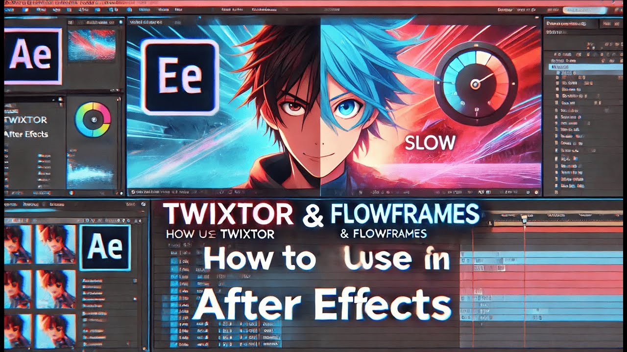 How To Twixtor Flowframes On After Effects Tutorial Youtube