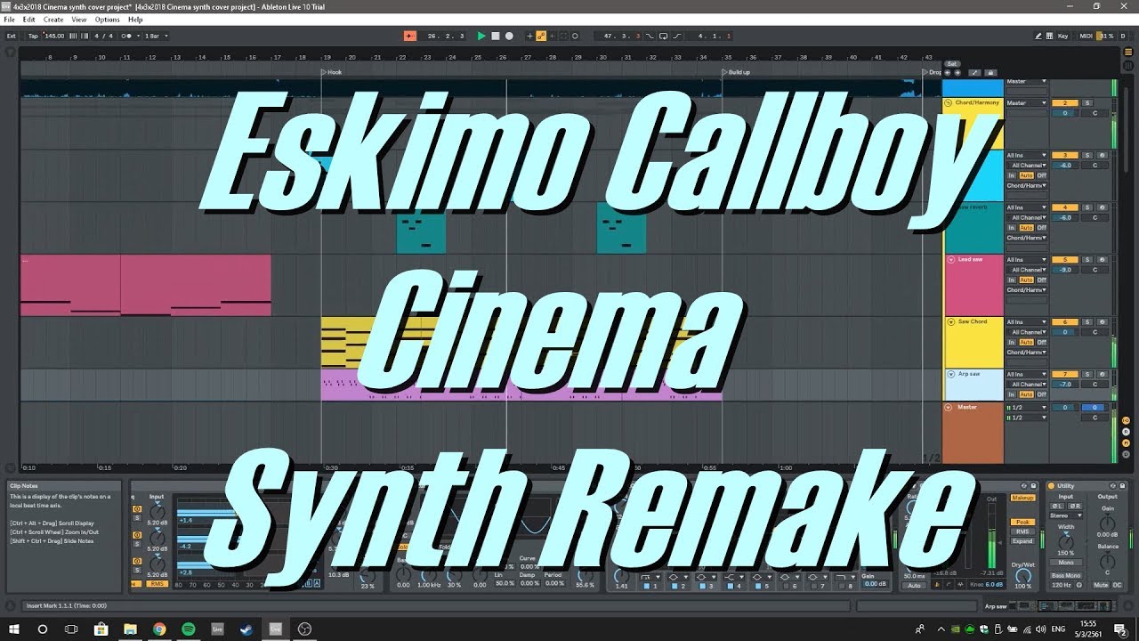 Eskimo Callboy Cinema Synth Remake Free Sample Template Youtube