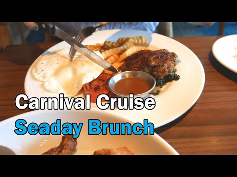 Carnival Cruise Seaday Brunch Food Menu 2022 4k Youtube