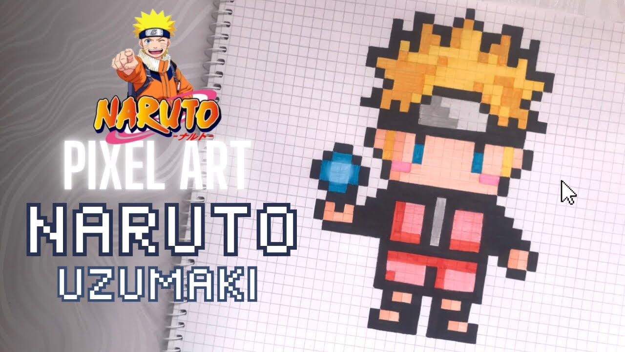 Pixel Art Tutorial Drawing Naruto Step By Step Youtube