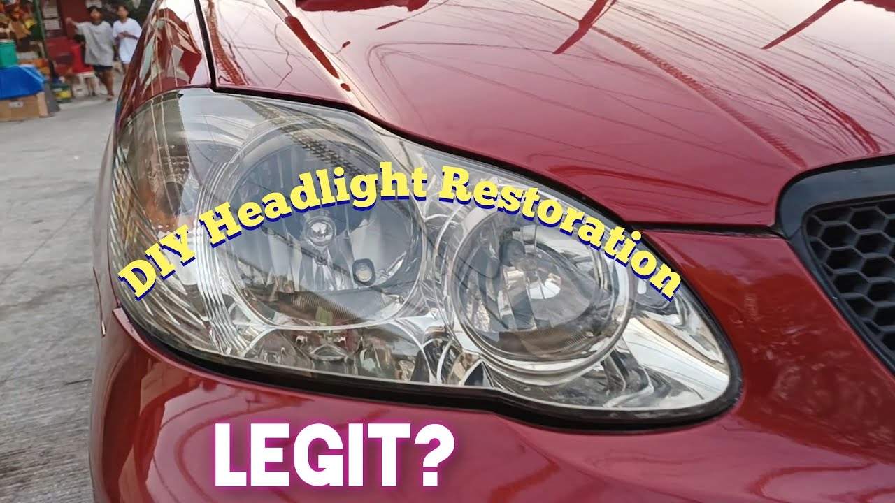 Headlight Restoration Diy Youtube