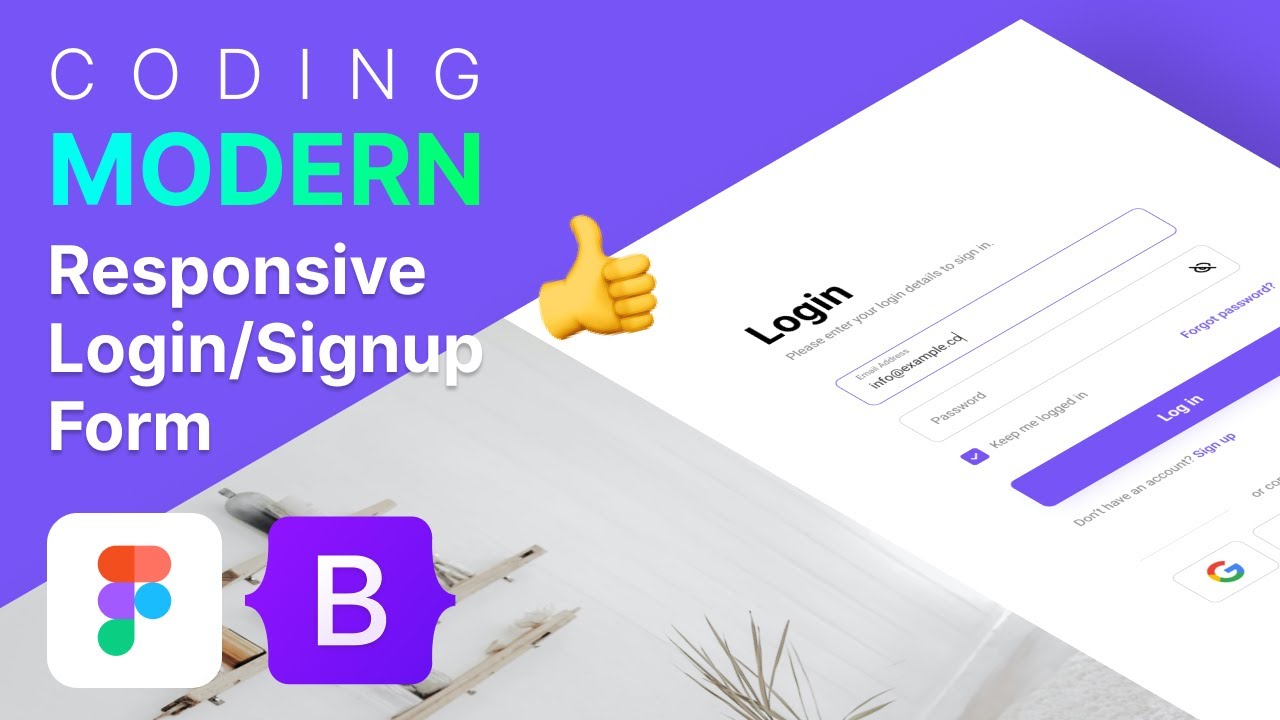 Bootstrap 5 Tutorial Modern Responsive Login Signup Form Html Css