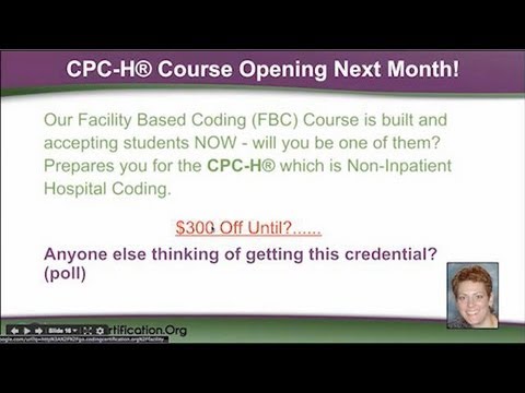 Outpatient Hospital Coding Course For Cpc H Exam Preparation Youtube