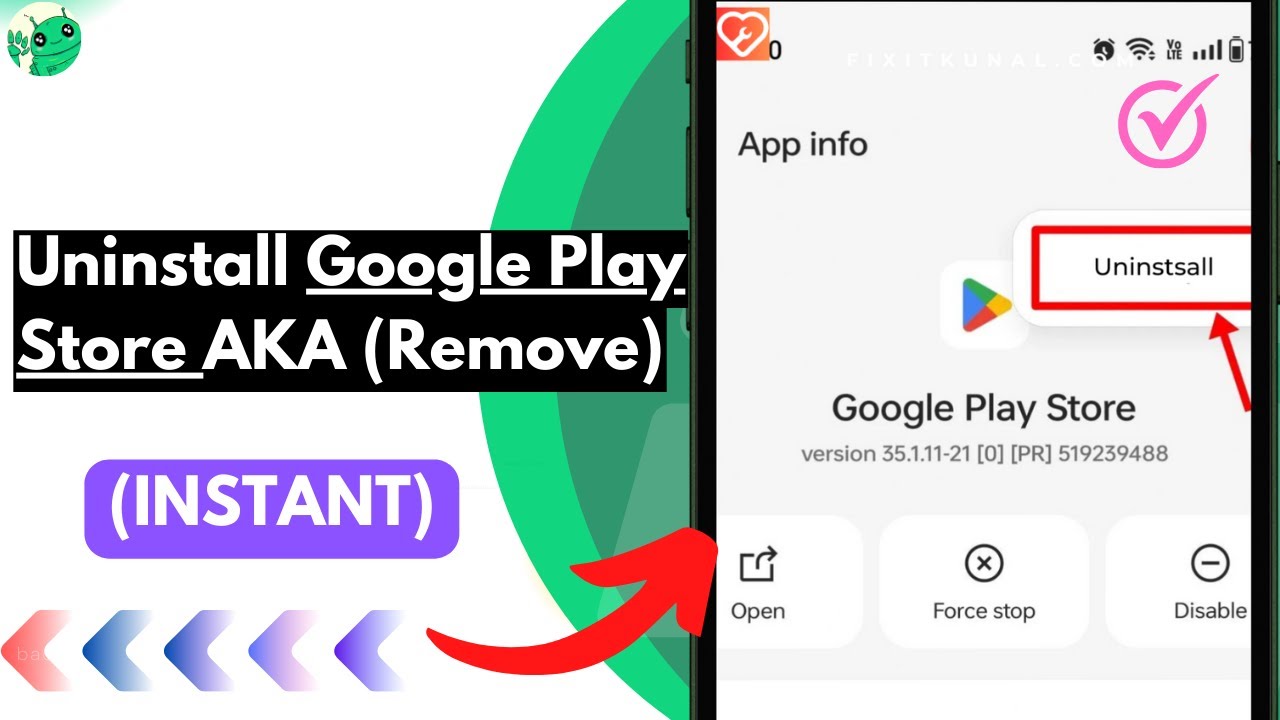 How To Uninstall Remove Google Play Store From Any Android Updated